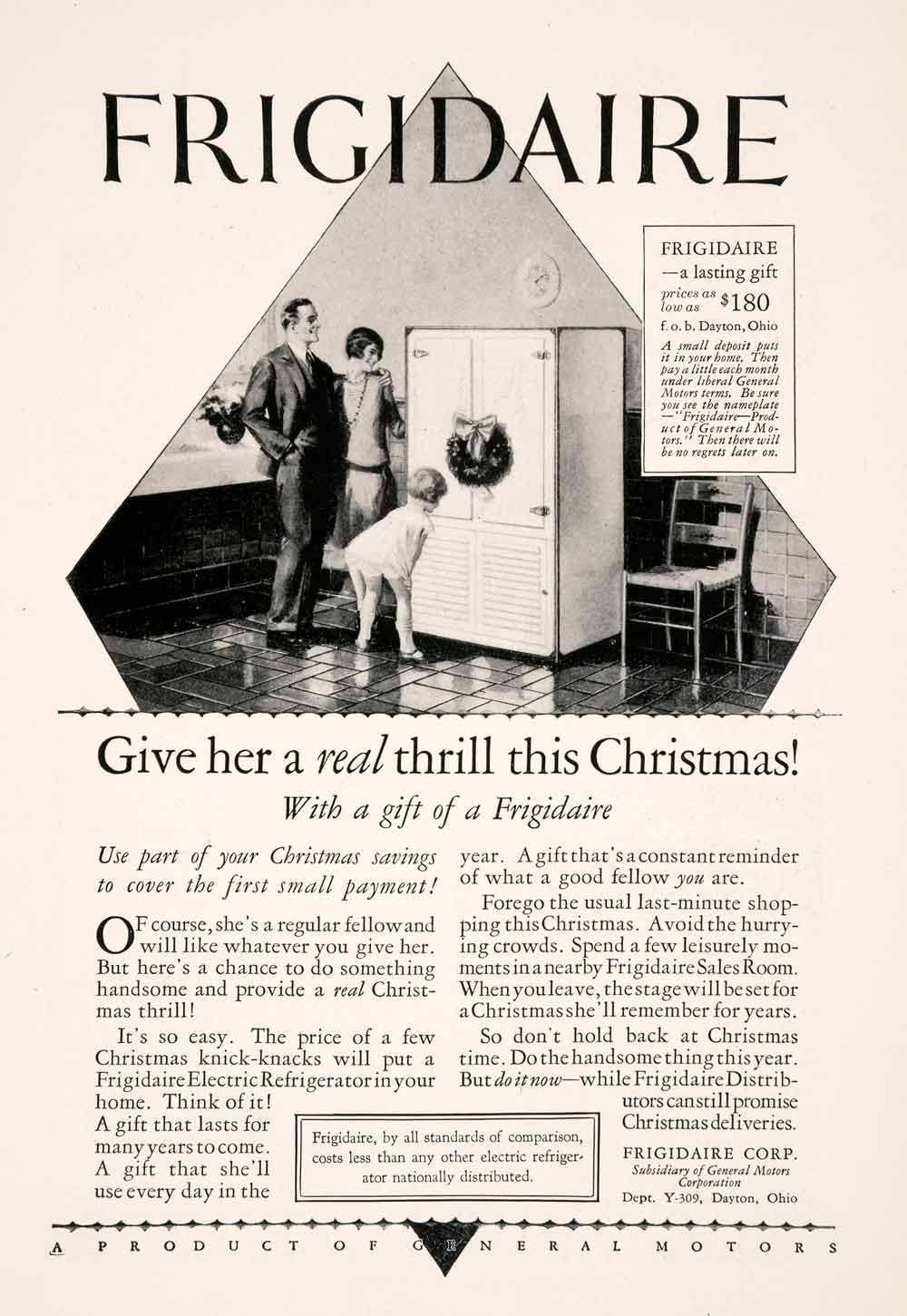 1920s Refrigerator Ad