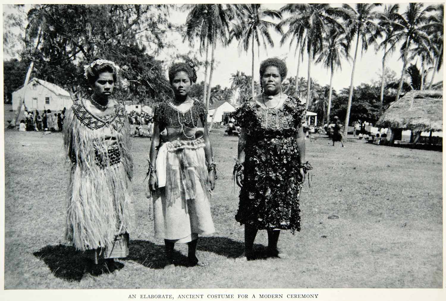 1935 Print Tribal Indigenous Angaha Niuafoo Niuafo-ou Native Tonga Wom ...