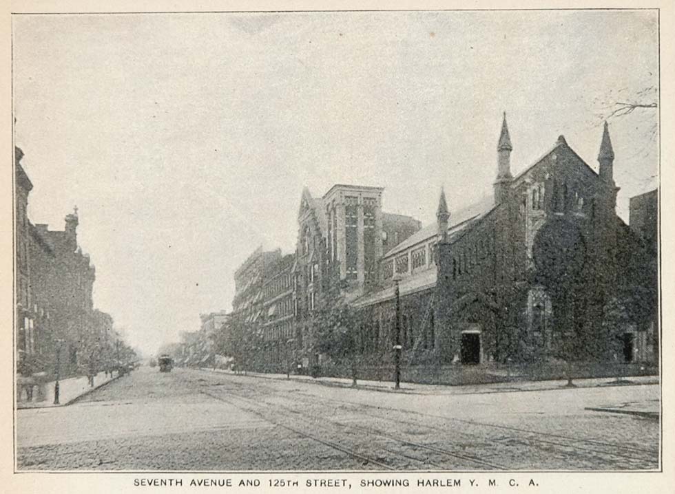 1893 Print Harlem YMCA Building Seventh Avenue New York ORIGINAL HISTO ...