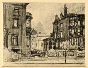 1909 Pennell Madison Avenue Houses New York City Print ORIGINAL HISTOR ...