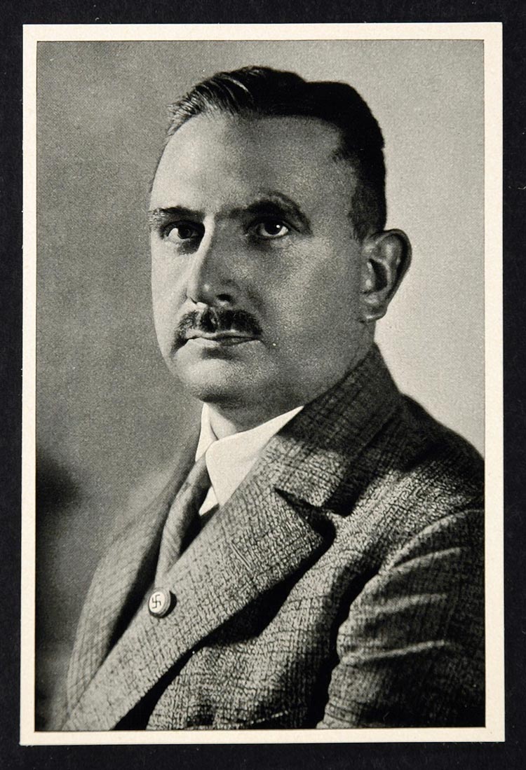 1936 Bernhard Rust German Education Minister Print - ORIGINAL HISTORIC ...