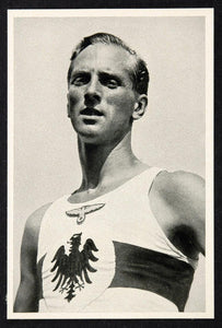 1936 Summer Olympics Erwin Wegner German Runner Print ORIGINAL HISTORI – Period Paper Historic ...