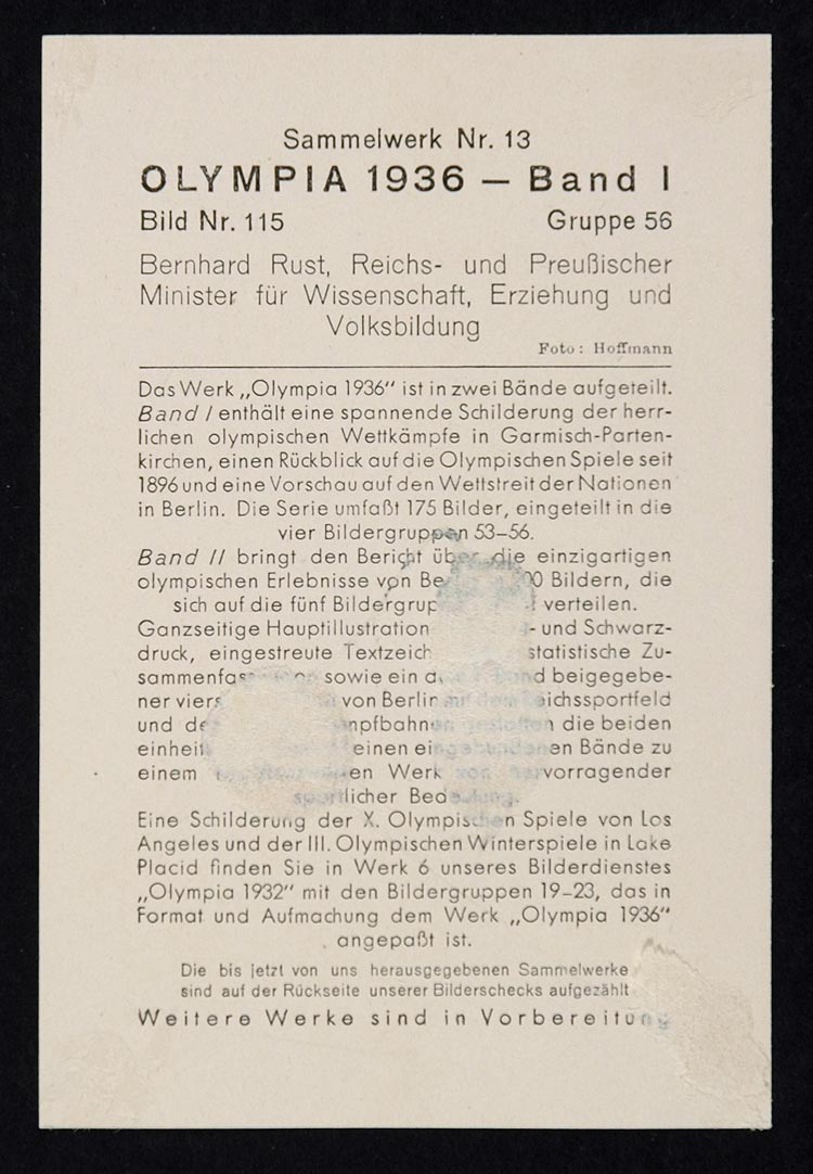 1936 Bernhard Rust German Education Minister Print - ORIGINAL HISTORIC ...