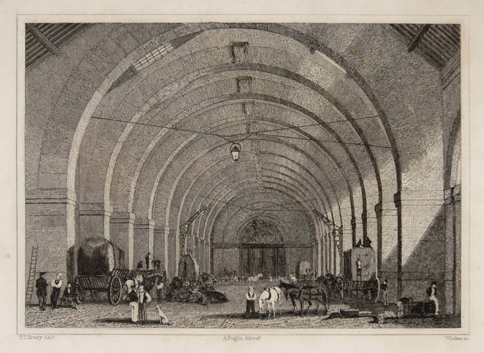 1831 Octroi General Tax Building Paris Steel Engraving - ORIGINAL PARI ...