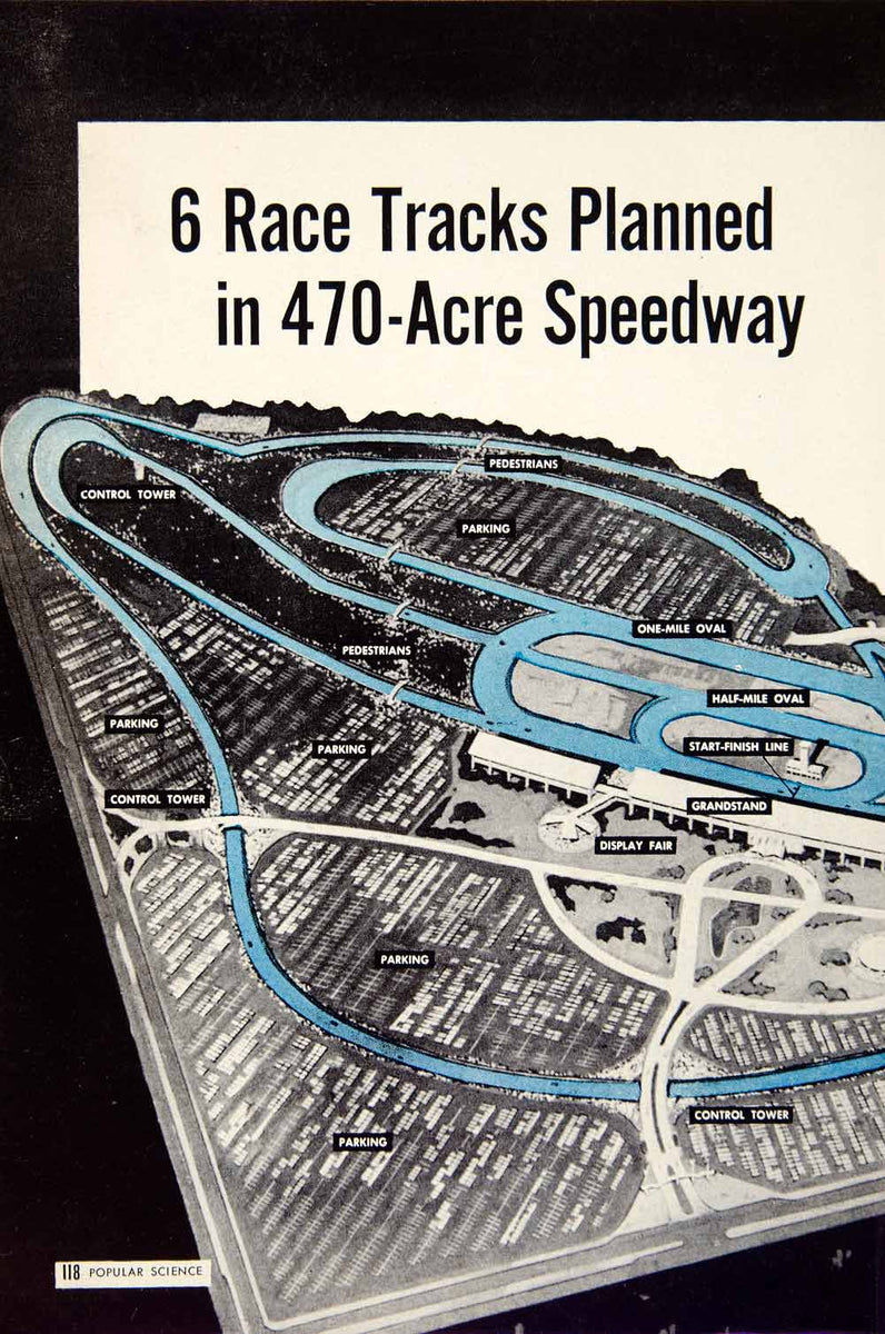 1956 Article Los Angeles Motor Raceway Speedway Track California CA Sp ...