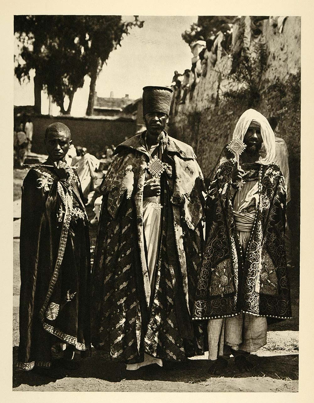 1935 Abyssinian Priests Coptic Christianity Ethiopia - ORIGINAL PTW1 ...