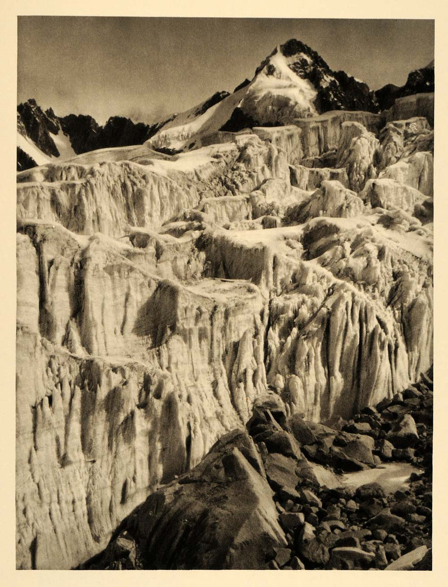 1935 Glacier Ancohuma Mountain Cordillera Real Bolivia - ORIGINAL PTW2 ...