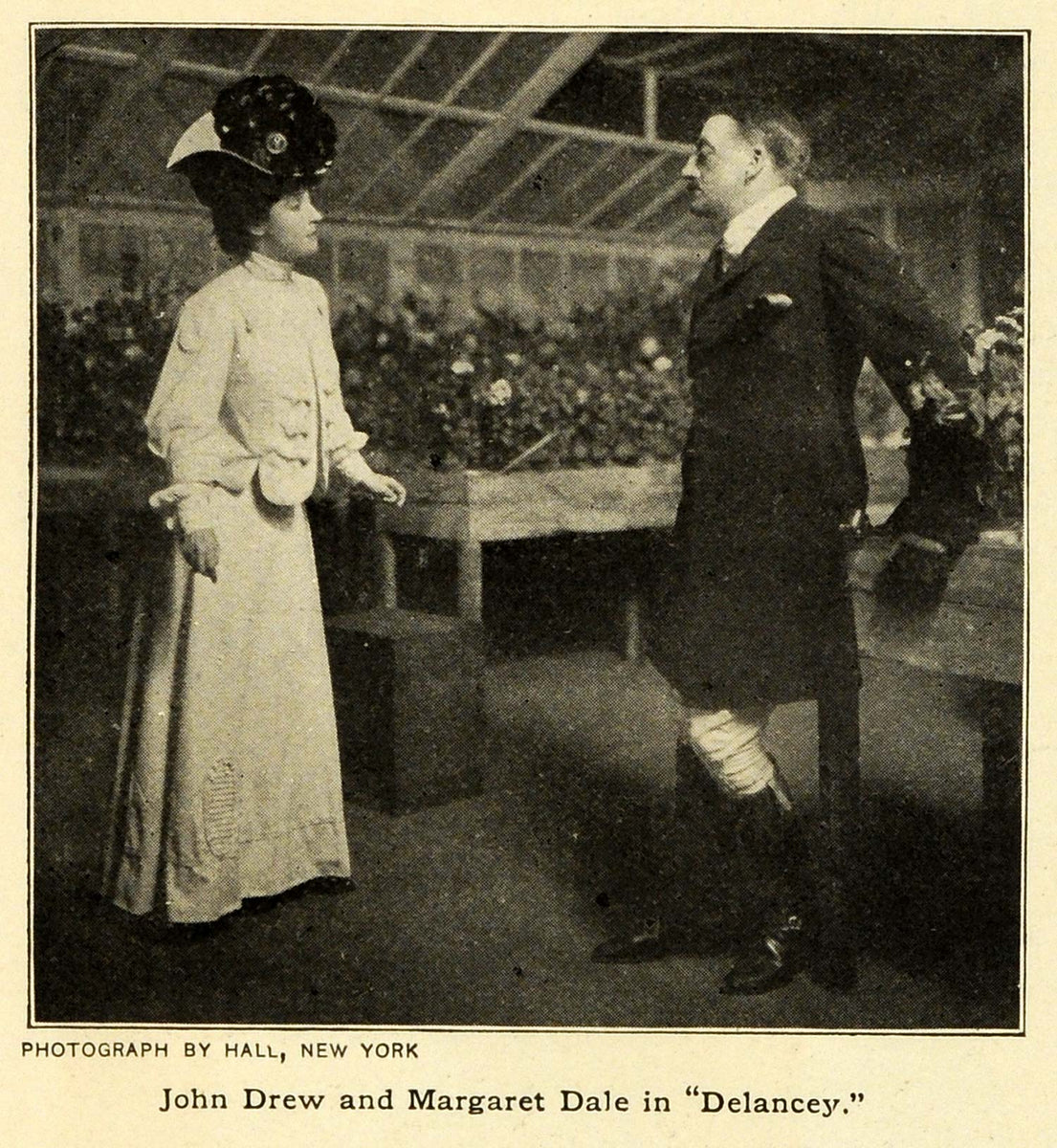 1908 Print Delancey Broadway Play Stage Actor John Drew Margaret Dale ...