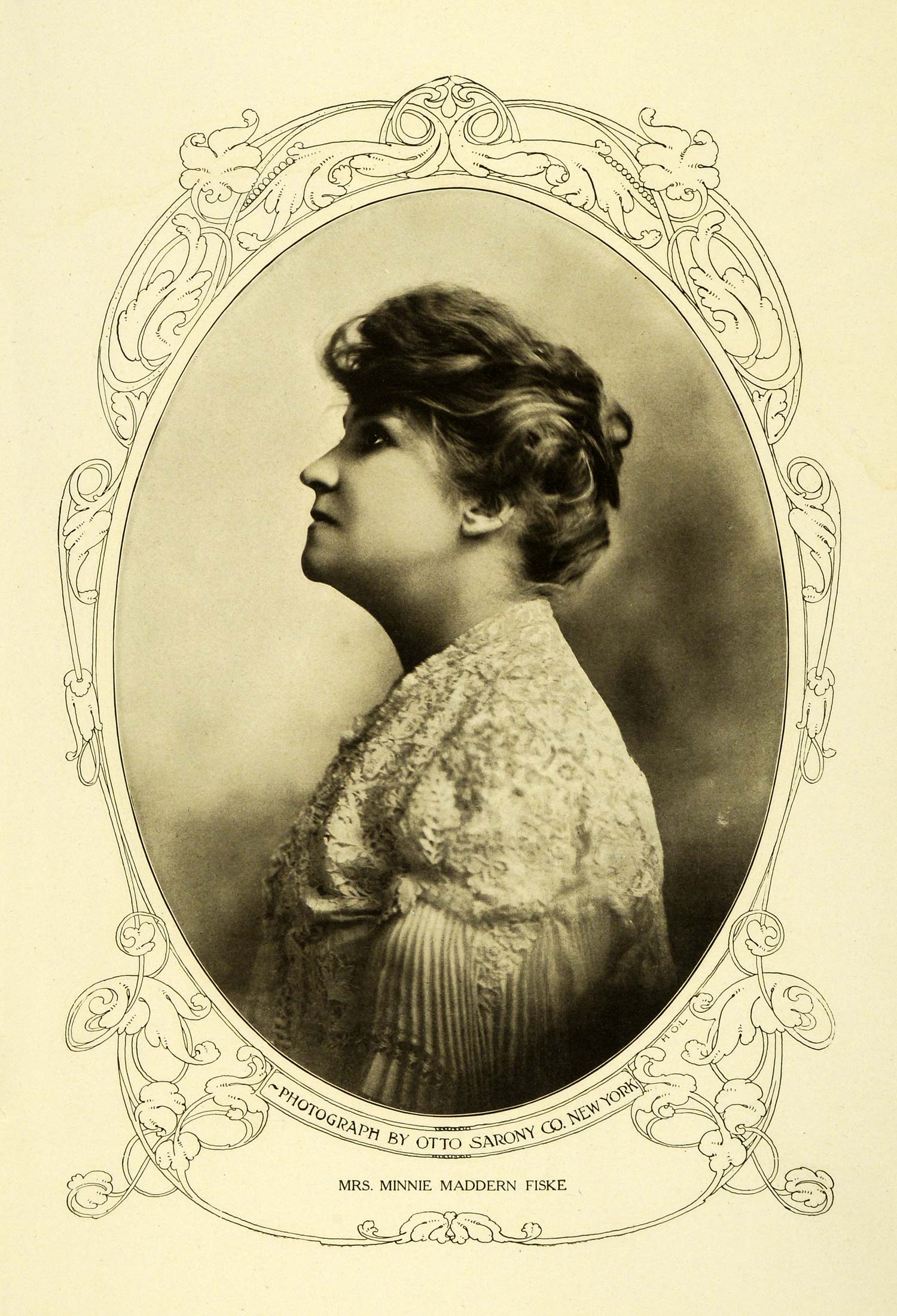 1904 Print Broadway Stage Actress Writer Producer Director Mrs. Minnie ...