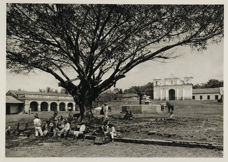 1931 Plaza Patulul Suchitepequez Guatemala Photogravure - ORIGINAL SA2 ...