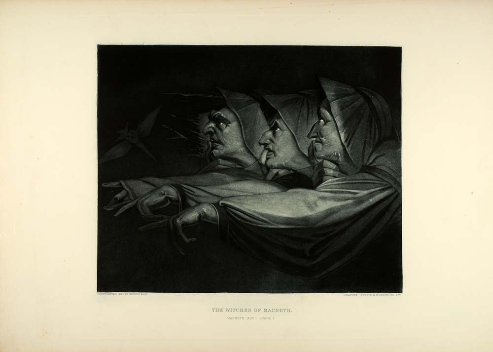 Macbeth Three Witches Drawing