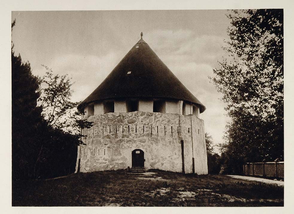 1924 Round Church Rundkirke Bornholm Island Denmark - ORIGINAL PHOTOGR ...