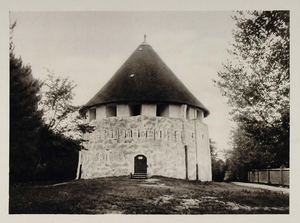1930 Rundkirke Bornholm Danish Round Church Denmark - ORIGINAL PHOTOGR ...