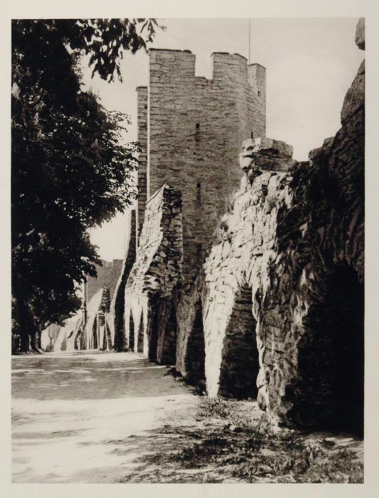 1930 Ringmuren Ringwall City Wall Visby Gotland Sweden - ORIGINAL SC2 ...