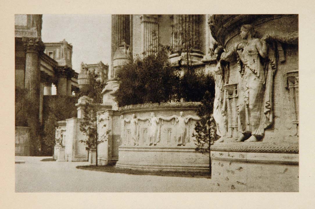 1915 Sculpture Frieze Flower Boxes Ulric H. Ellerhusen - ORIGINAL SCUL ...