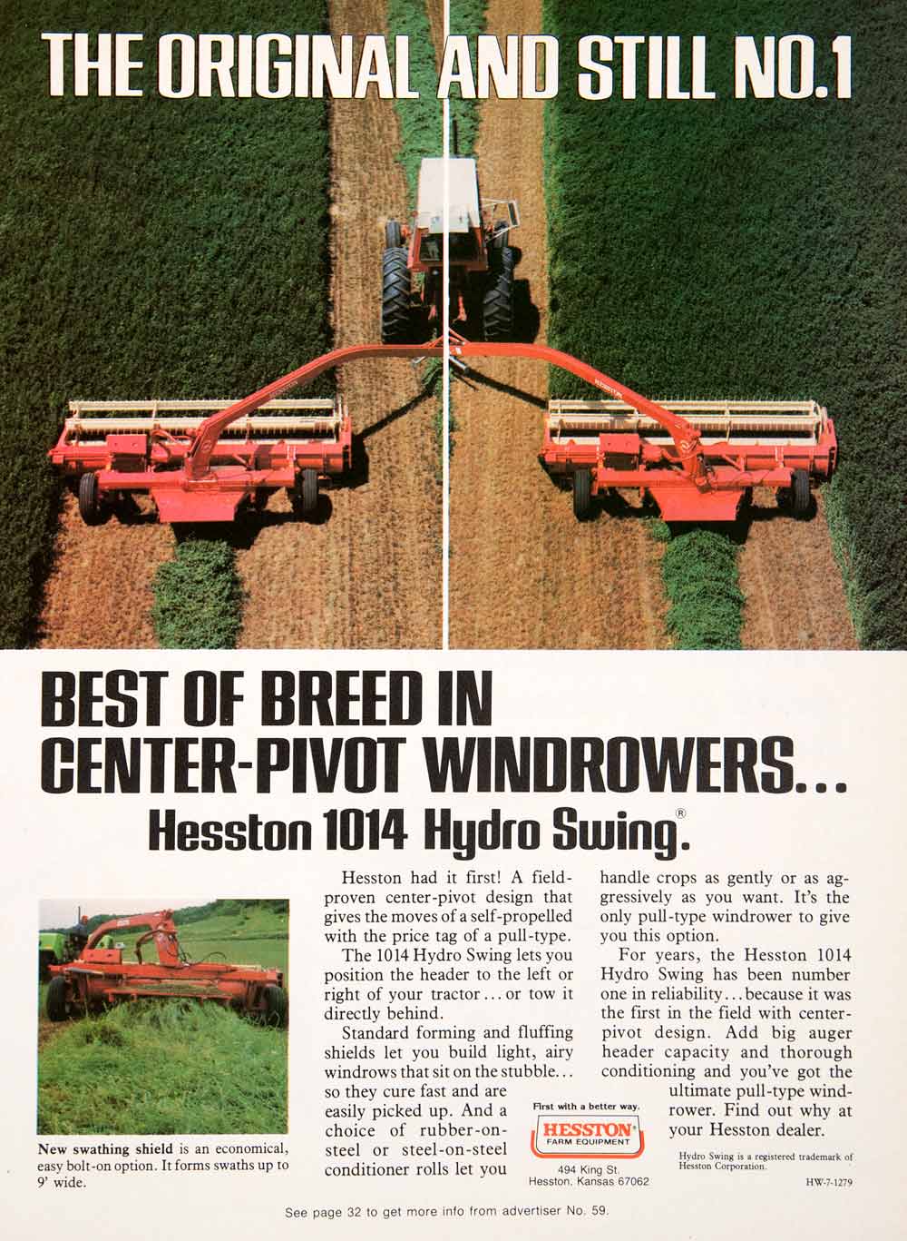 Hesston 1014 Swather