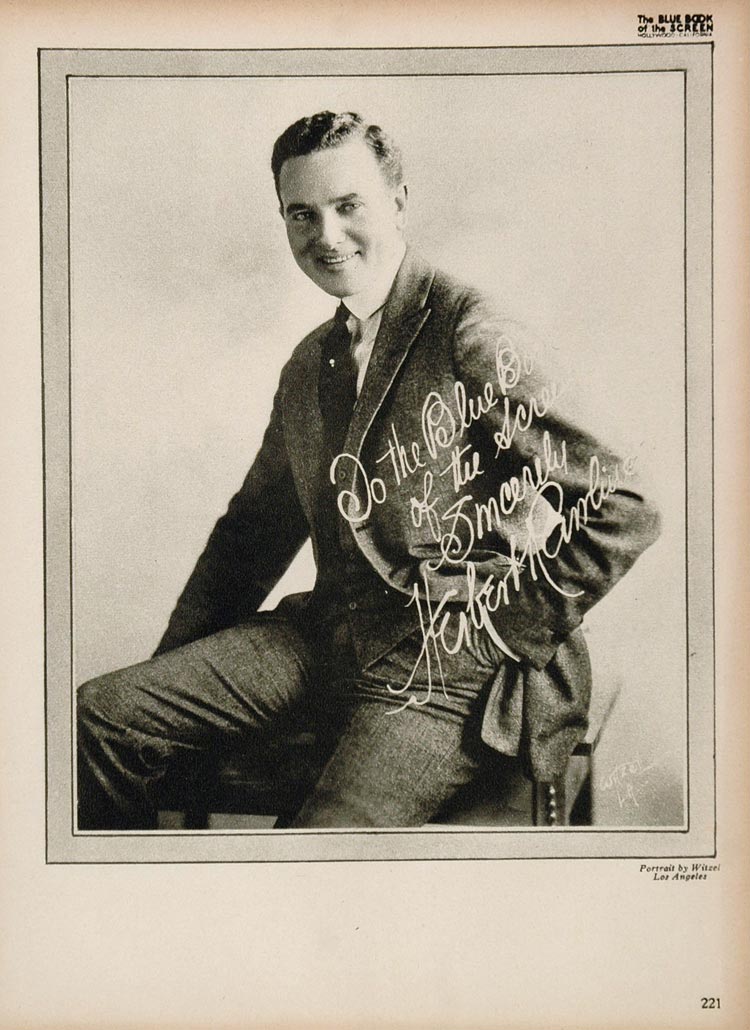 1923 Herbert Rawlinson Silent Film Actor Movie Print - ORIGINAL HISTOR ...