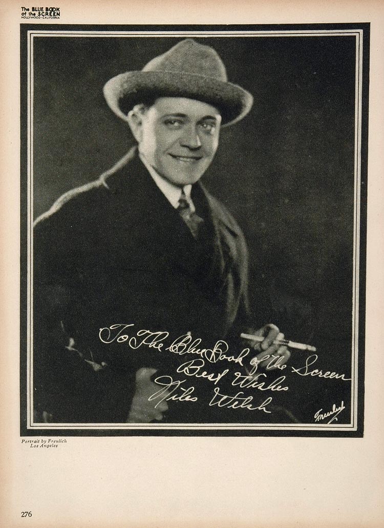 1923 Niles Welsh Silent Film Actor Biography Print - ORIGINAL – Period ...