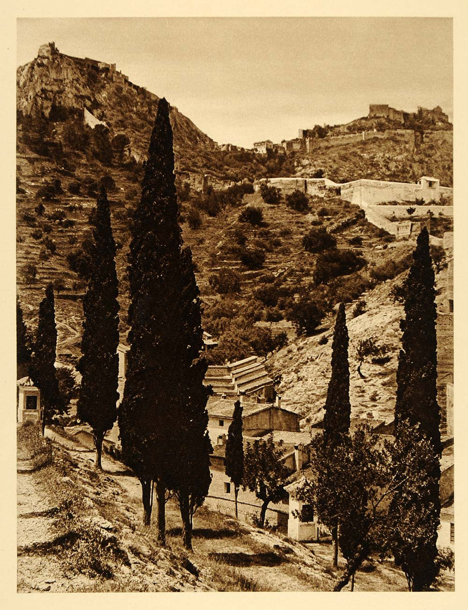 1925 Castle Castillo Xativa Jativa Spain Kurt Hielscher - ORIGINAL SP3 ...