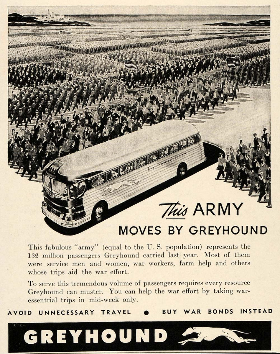 Vintage Greyhound Bus Logo