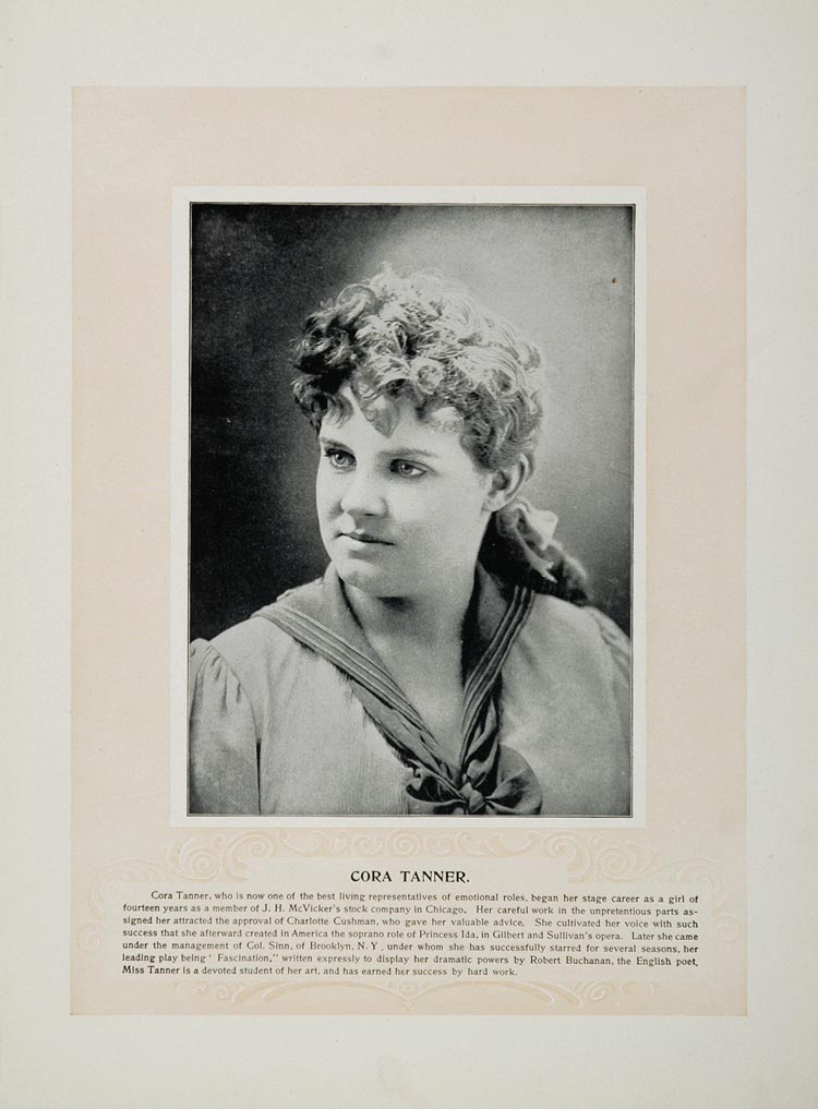 1894 Theater Stage James T. Powers Cora Tanner Opera - ORIGINAL STAGE2 ...