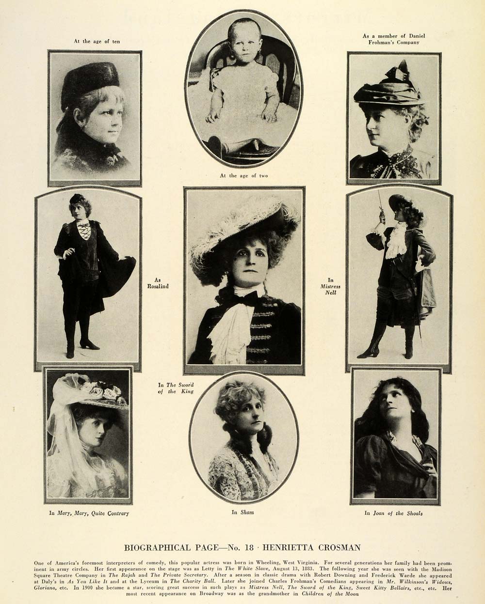 1924 Print Henrietta Crosman Portrait Actress Madison Square Theatre F ...