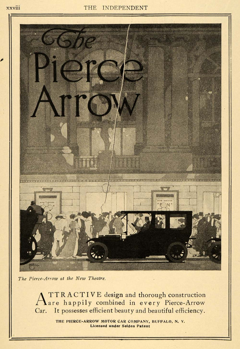 1910 Ad Pierce-Arrow Motor Car Co. Touring Automobile - ORIGINAL TIN4 ...
