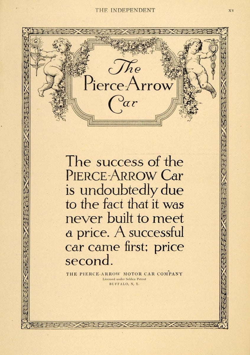1911 Ad Pierce-Arrow Motor Car Co. Automobile Angels - ORIGINAL ADVERT ...