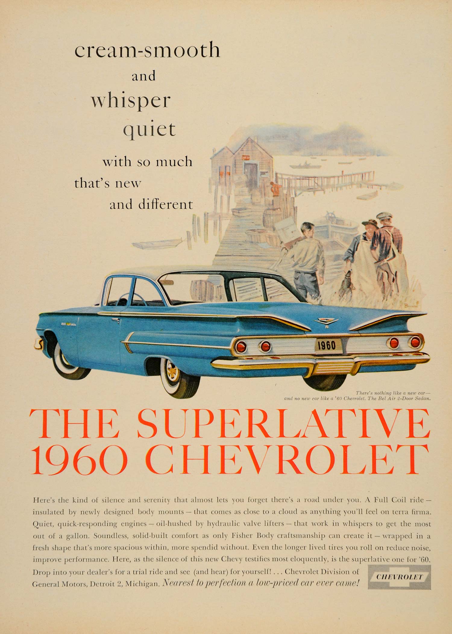 1959 Ad '60 Chevrolet Superlative Convertible Fisher - ORIGINAL ADVERT ...