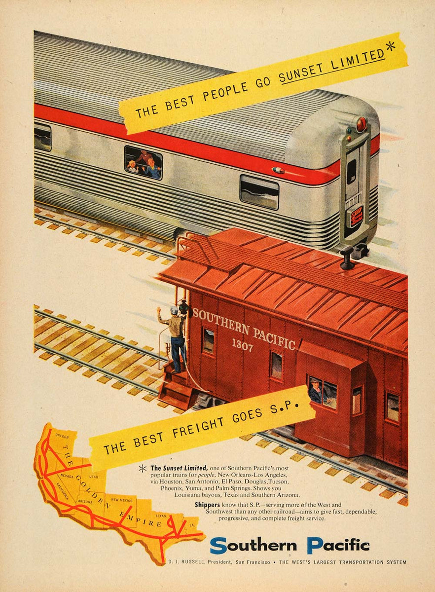 Sunset Limited Southern Pacific Railroad Southern Pacific "Sunset