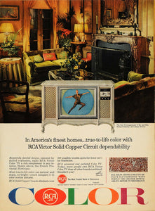 1965 Ad Radio America RCA Victor Solid Copper Color TV - ORIGINAL TM6 ...