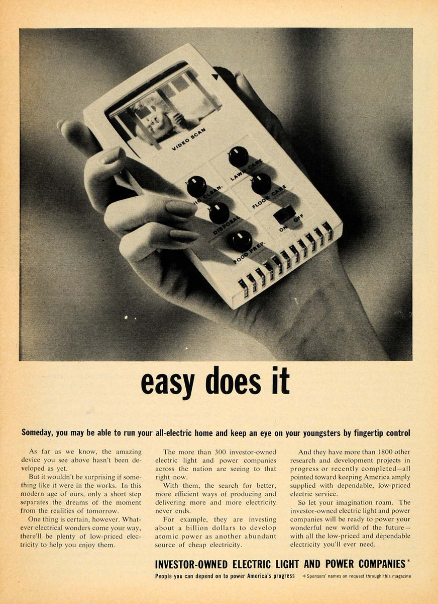 1964 Ad Investor-Owned Electric Light Power Inventions - ORIGINAL TM6 ...