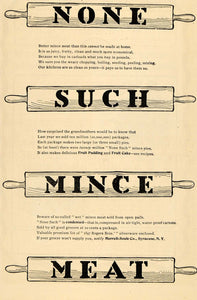 1902 Ad Mince Meat Merrell-Soule Fruit Cake Pudding - ORIGINAL ADVERTI ...