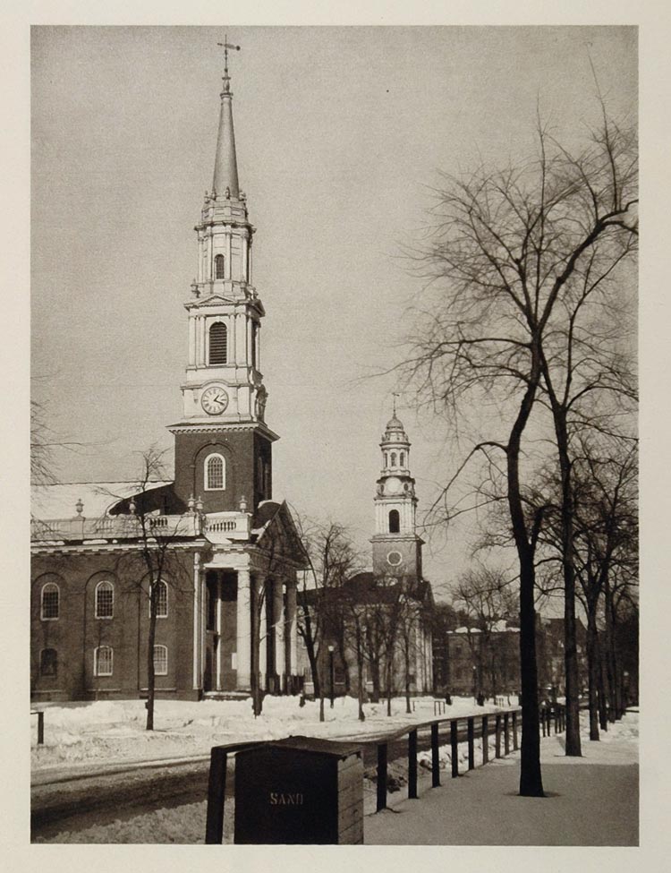 1927 Trinity Center Church New Haven Green Connecticut - ORIGINAL US2 ...