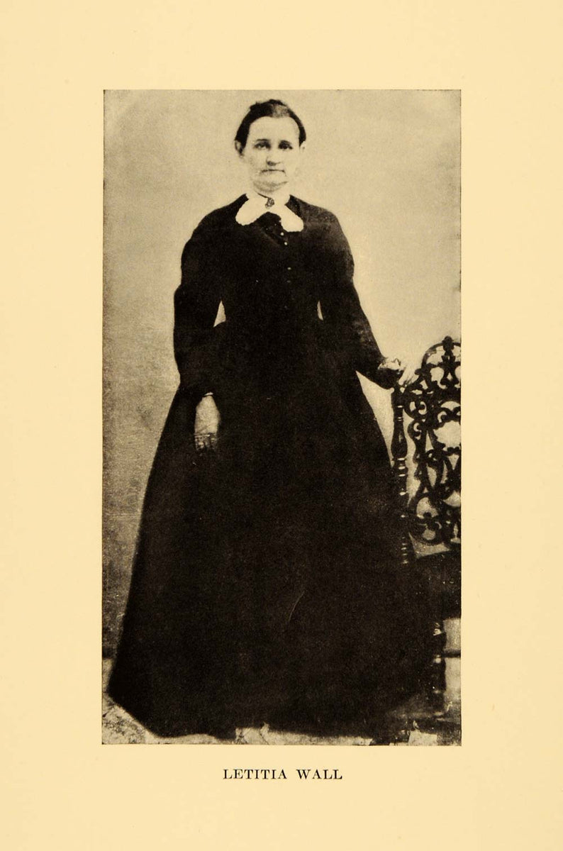 1924 Print Photography Wisconsin Pioneer Letitia Wall - ORIGINAL HISTO ...