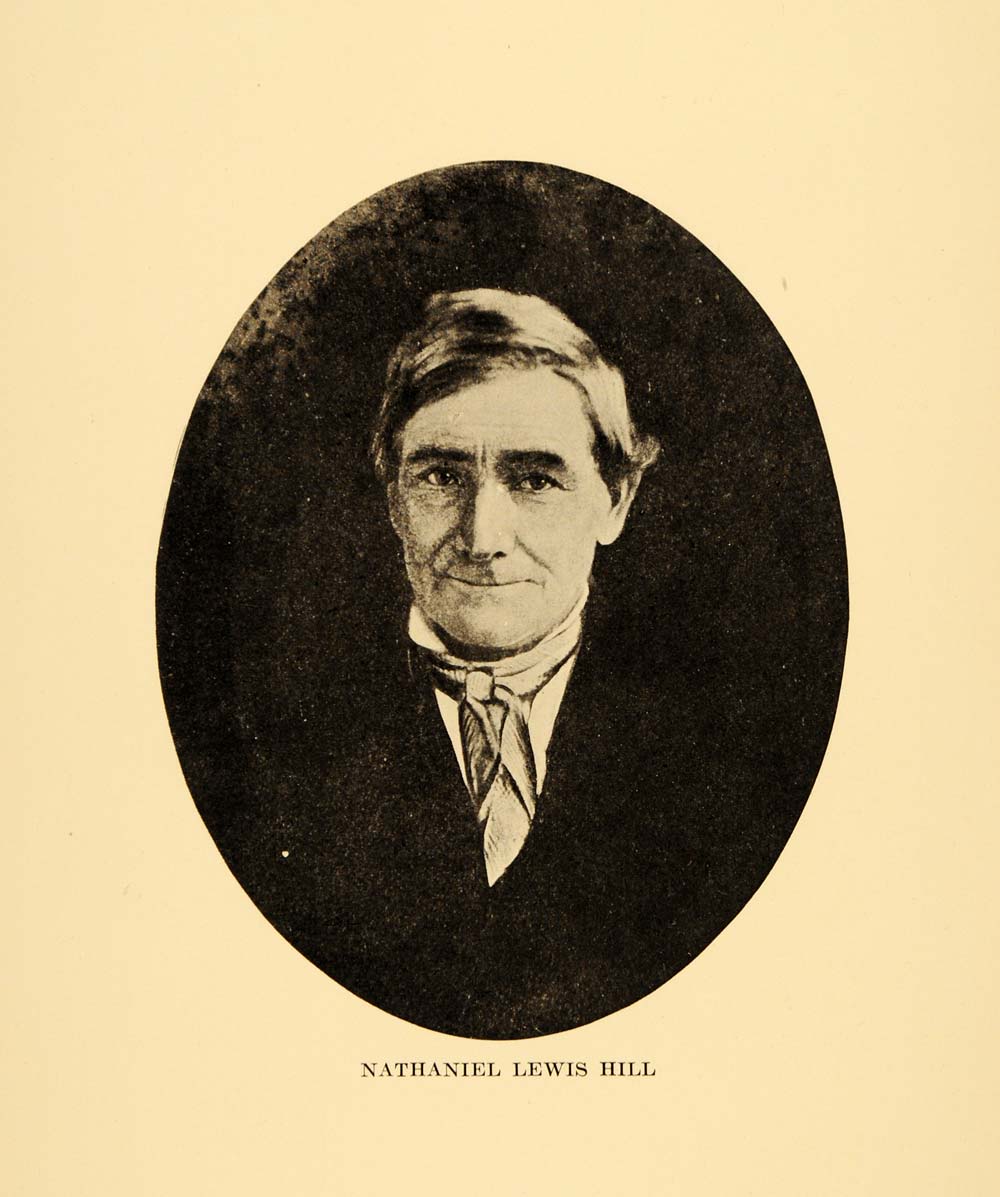 1923 Print Vintage Portrait Nathaniel Lewis Hills - ORIGINAL HISTORIC ...