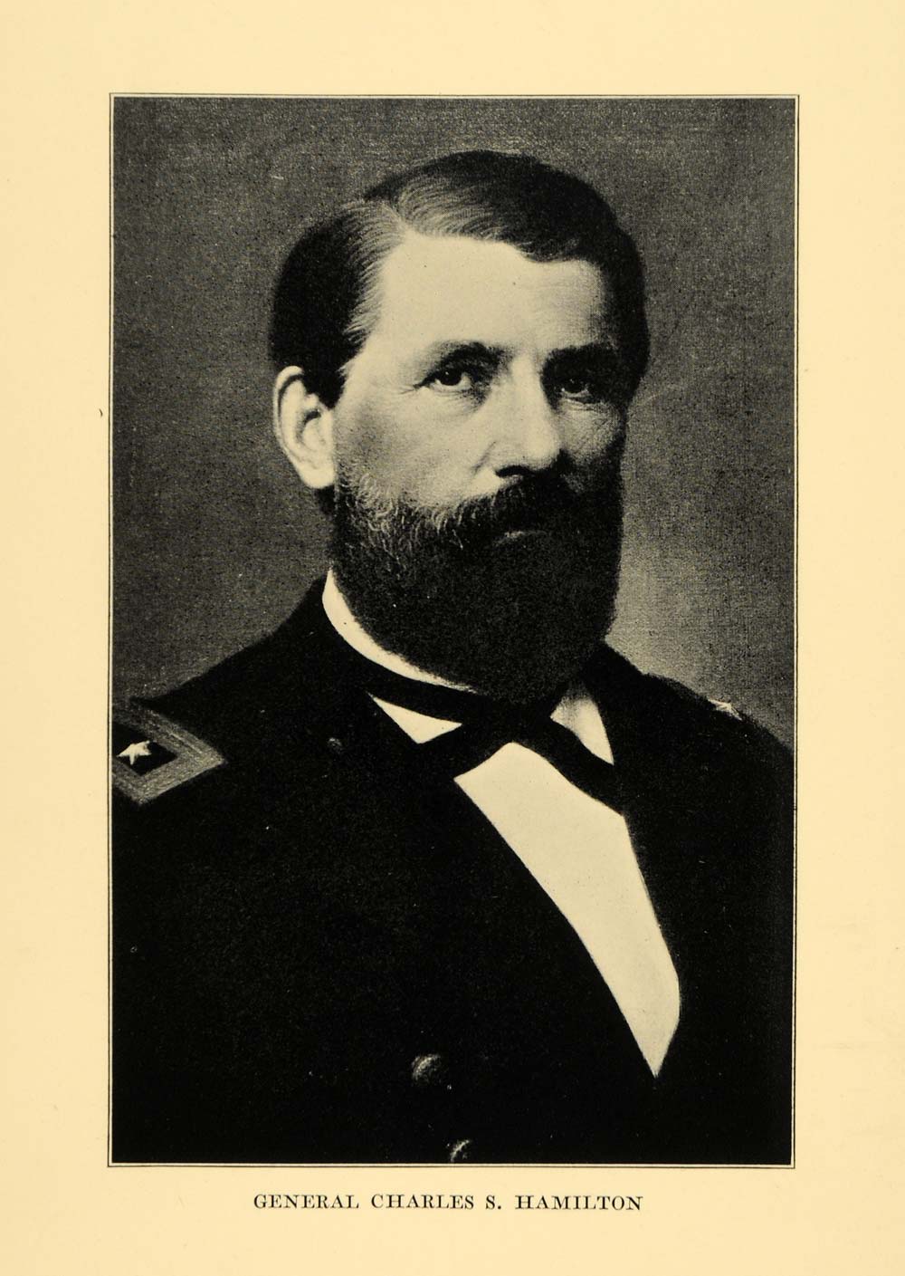 1930 Print General Charles Hamilton Mexican War Civil ORIGINAL HISTORI ...