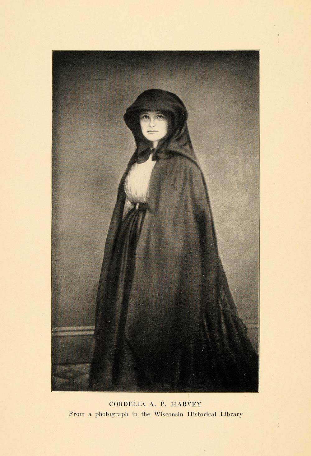 1918 Print Wisconsin Civil War Leader Cordelia A Harvey Original Histo