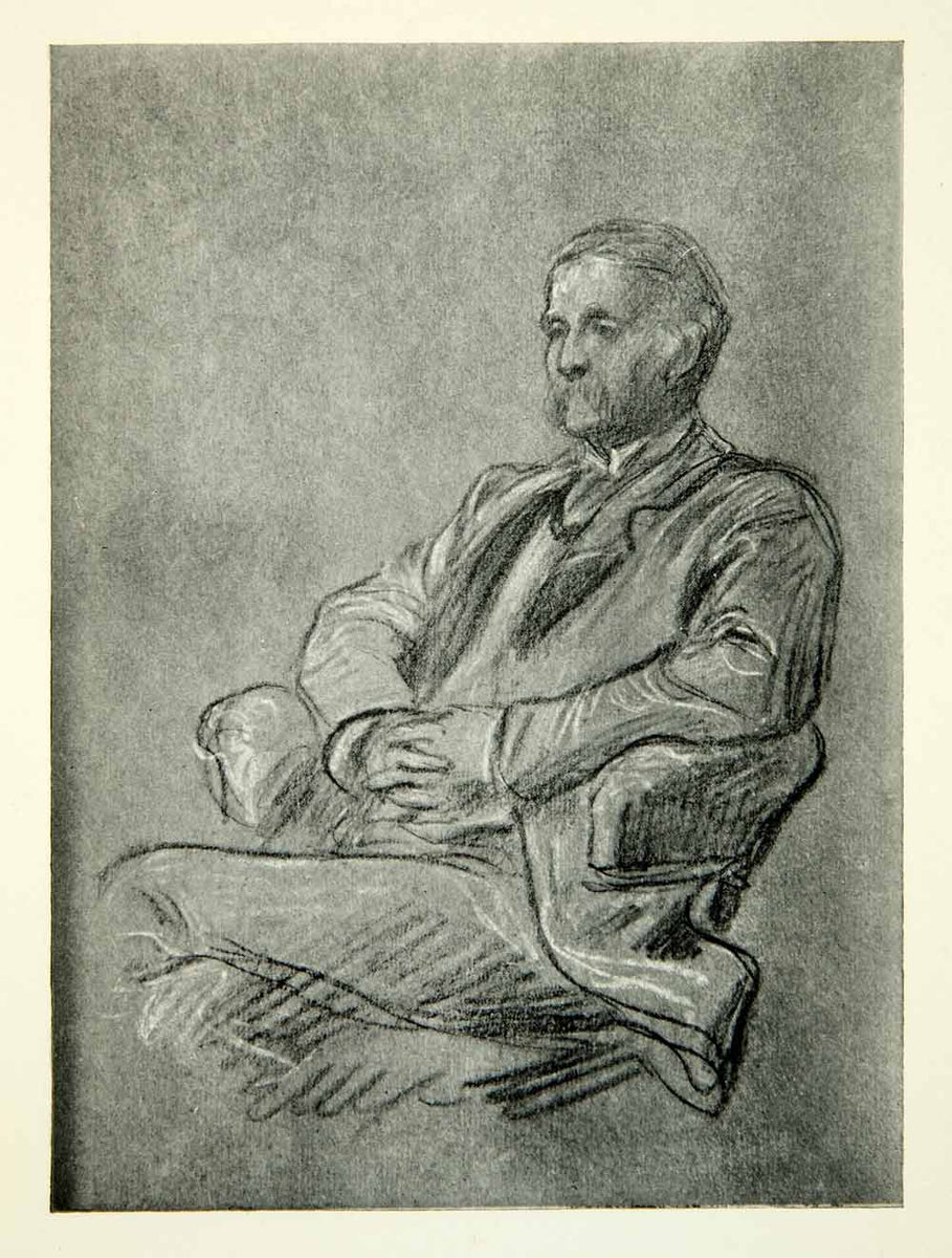 1906 Print Sir Frederick Leighton Portrait Sketch Freeman-Mitford XABA ...