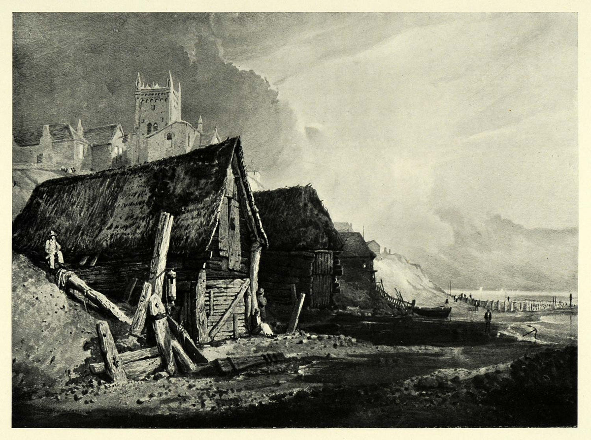 1919 Print Folkestone Shepway Kent England Architecture Castle Homes P ...