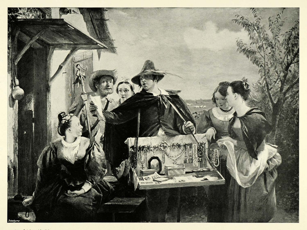 1898 Print Autolycus Shakespeare Bohemia Salesman Costume Charles Robe ...