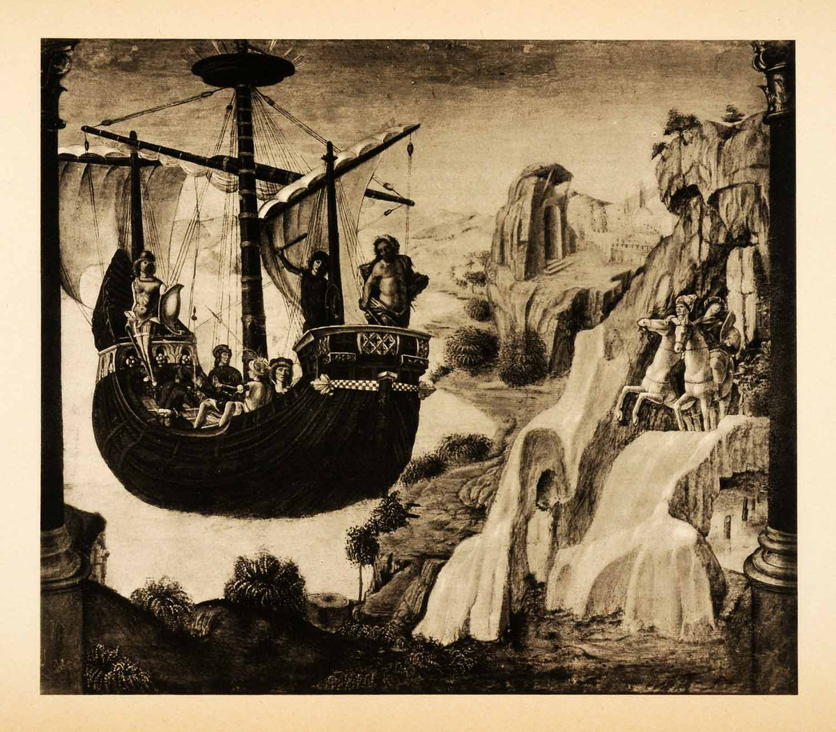 1938 Photogravure Ercole Roberti Argonauts Colchis Jason Mythology XAF ...