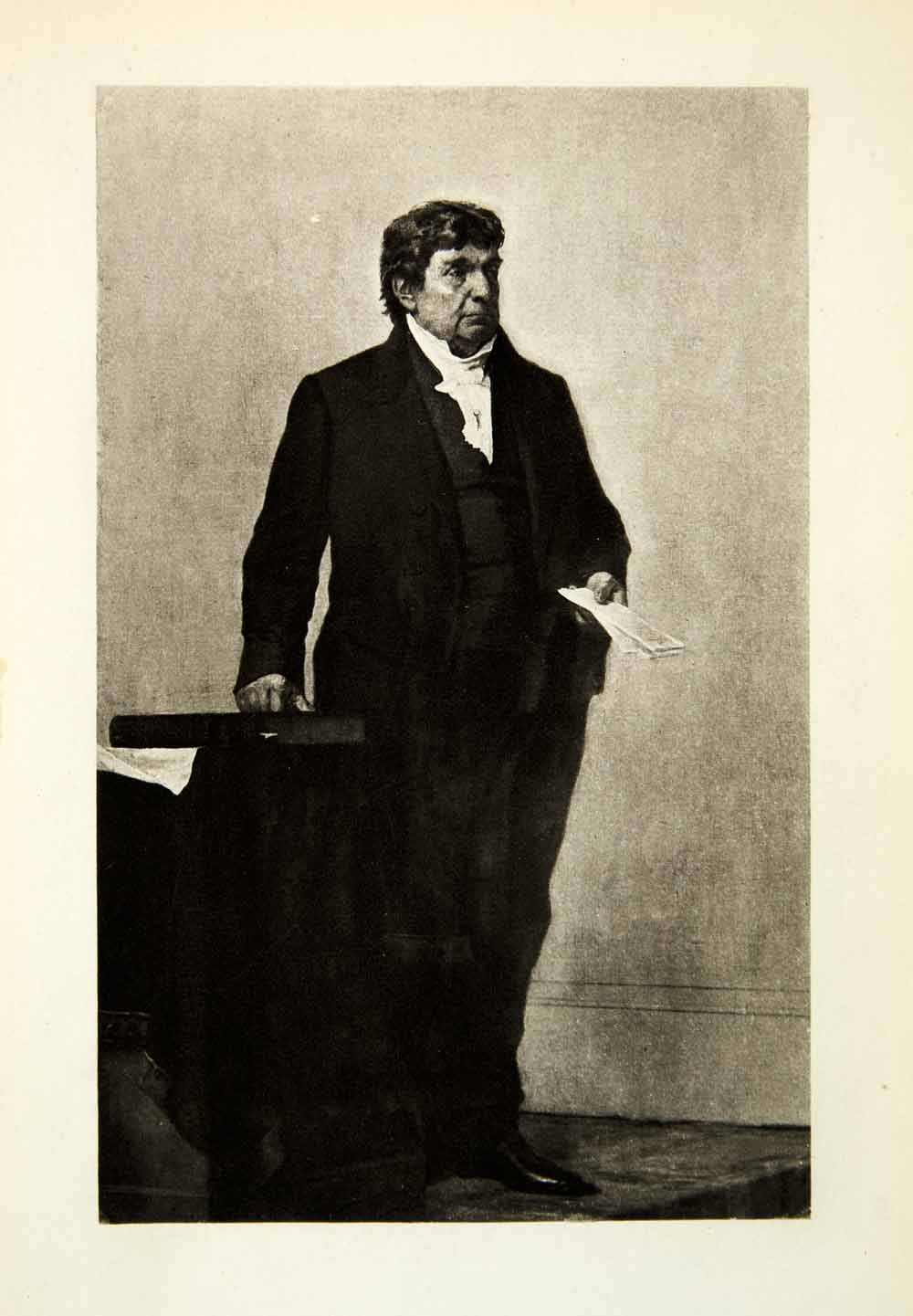 1900 Photogravure Portrait William Morris Hunt Chief Justice Lemuel Sh ...