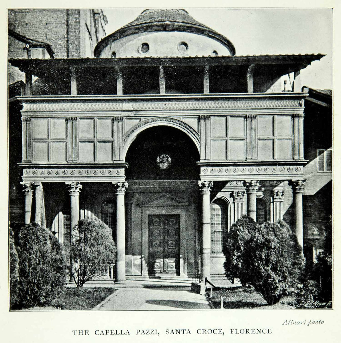 1901 Print Cappella Pazzi Chapel Basilica Santa Croce Renaissance XAPA ...