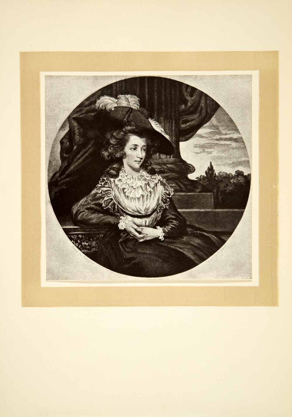 1910 Print John Hoppner Art Elizabeth Savile Countess Mexborough Portr ...
