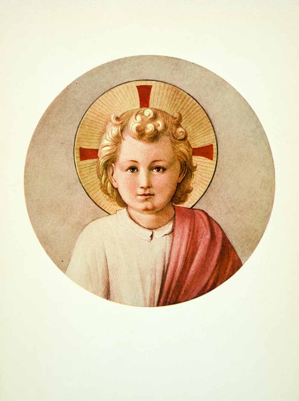 1908 Color Print Fra Angelico Art Italian Renaissance Infant Jesus Chr ...