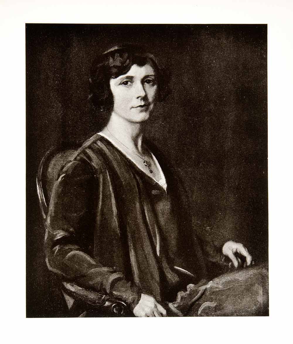 1927 Print Mrs. Kinney Albert Sterner American Painter Etcher Lithogra ...