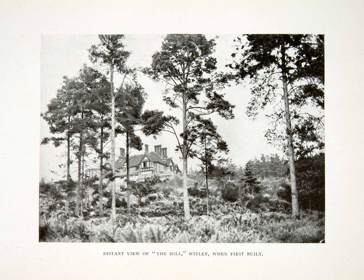 1906 Print Witley Park Manor Mansion Surrey England Wright Residence H ...