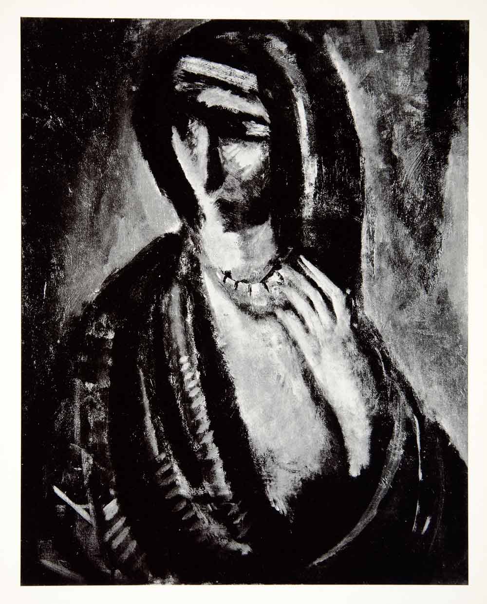 1937 Print Rebecca Art Adolphe Borie Portrait Woman Costume Figure Nec ...