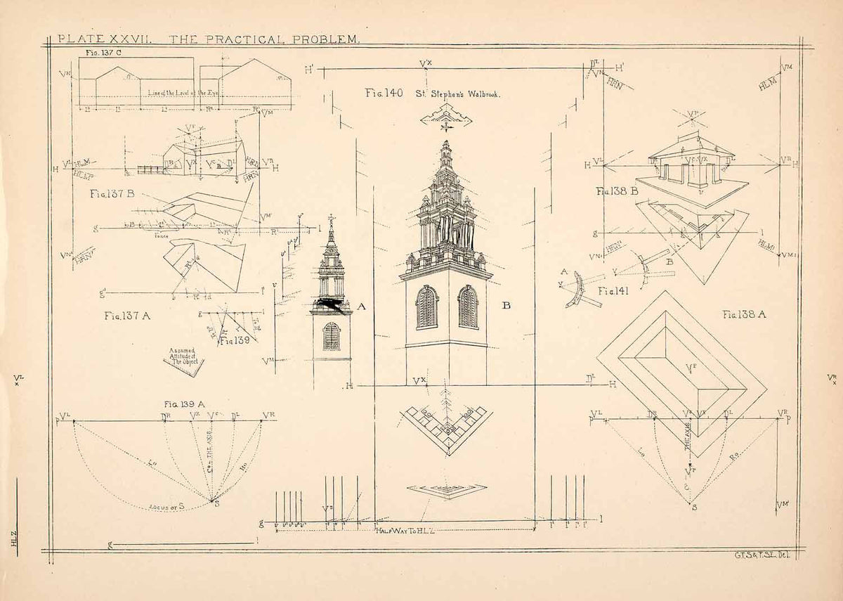 1882 Wood Engraving Practical Problem William Robert Ware Architect XD ...